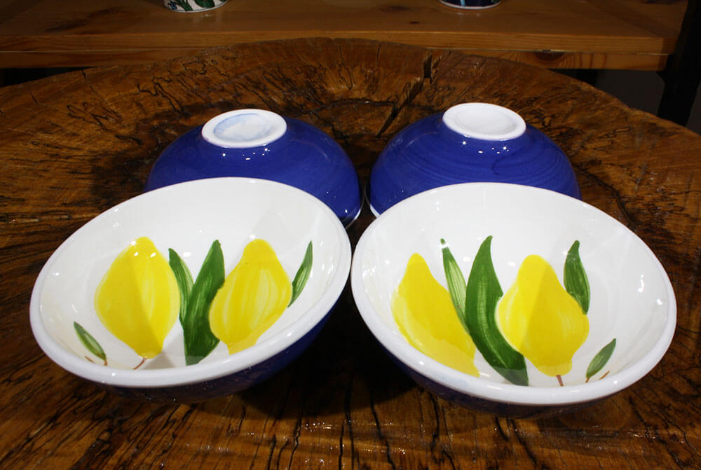 Lemon patterned bowl set